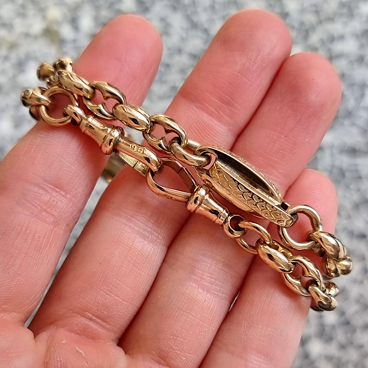 Antique 9ct Gold Fancy Link Chain, 31.2 grams – Jeremy Silverthorne ...