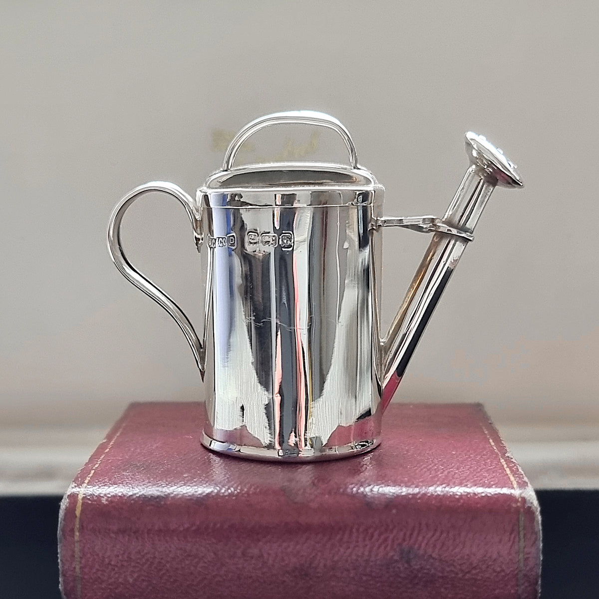 Edwardian Sterling Silver Watering Can, Hallmarked Birmingham 1902 ...