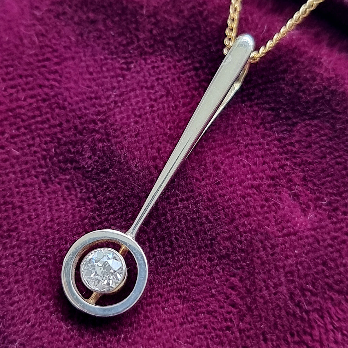Antique 18ct Gold Old-Cut Diamond Pendant, 0.18ct – Jeremy Silverthorne ...